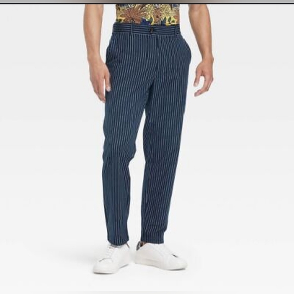 Houston White | Pants | Houston White Adult Pinstripe Chino Pants Blue ...